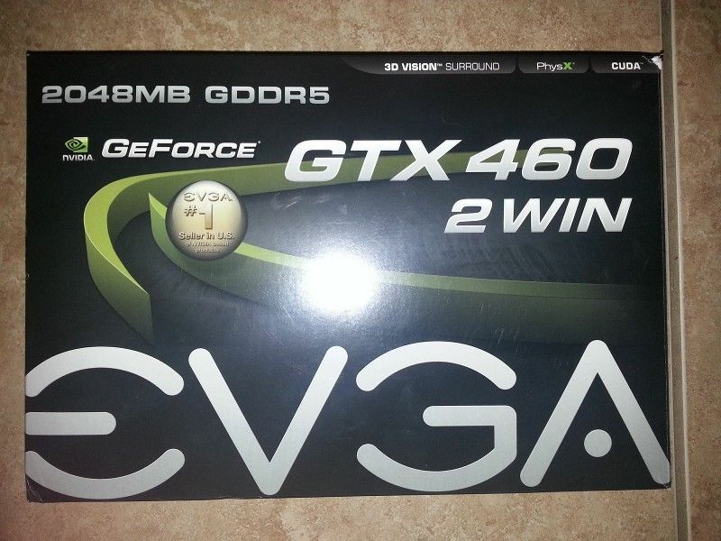 HCM - - Bán EVGA GTX 460 2WIN 2G/512 bit/ GDDR5/ Dual GPU. Card khủng cho game thủ. | 5giay